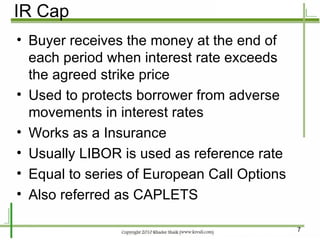 Interest Rate Derivatives | PPT