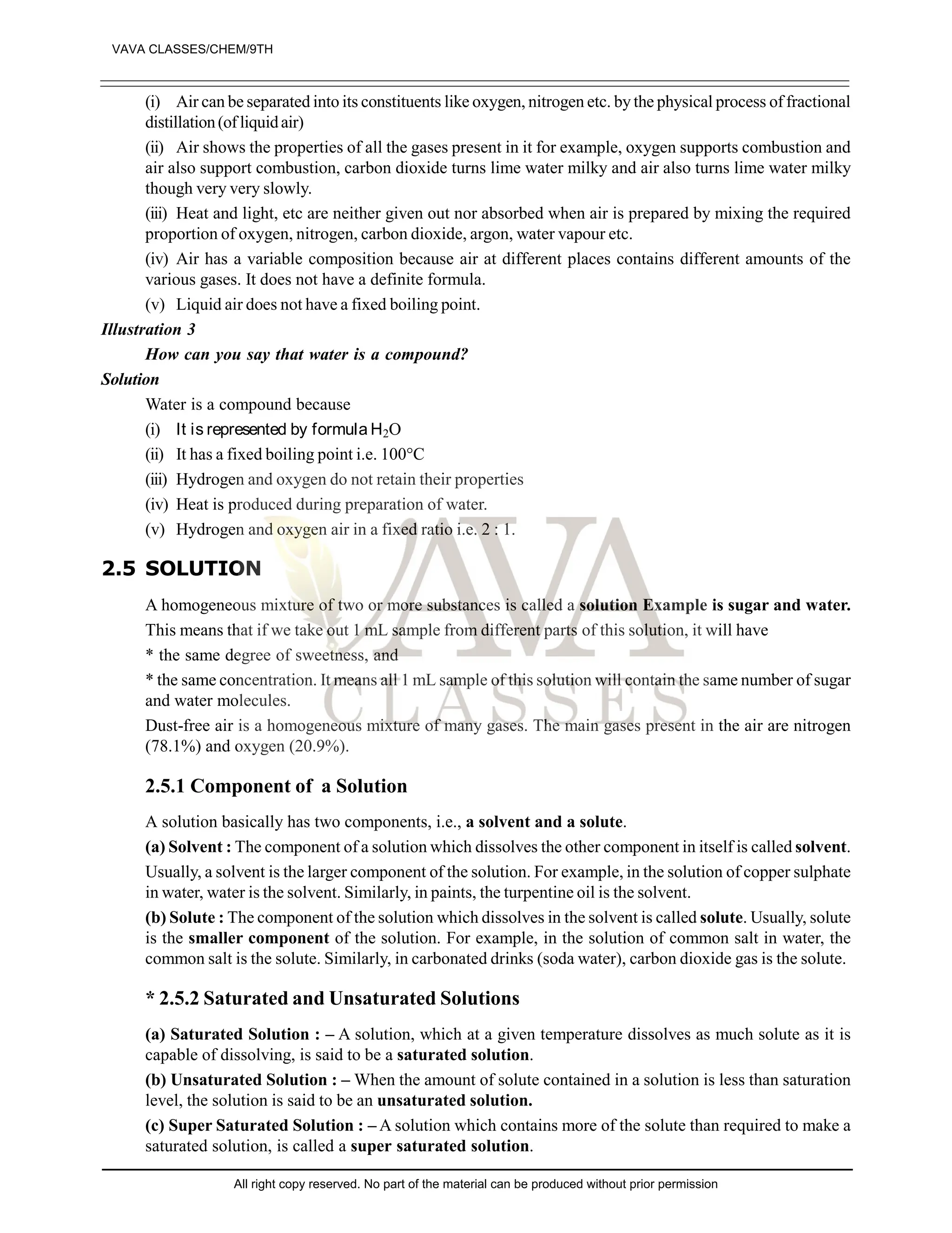 Class 9 Science chapter is matter around us pure notes pdf | PDF