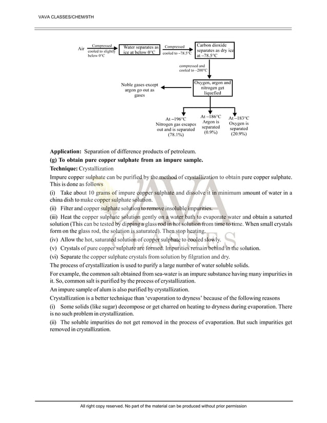 Class 9 Science chapter is matter around us pure notes pdf | PDF ...