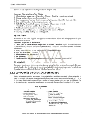 Class 9 Science chapter is matter around us pure notes pdf | PDF
