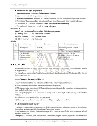 Class 9 Science chapter is matter around us pure notes pdf | PDF