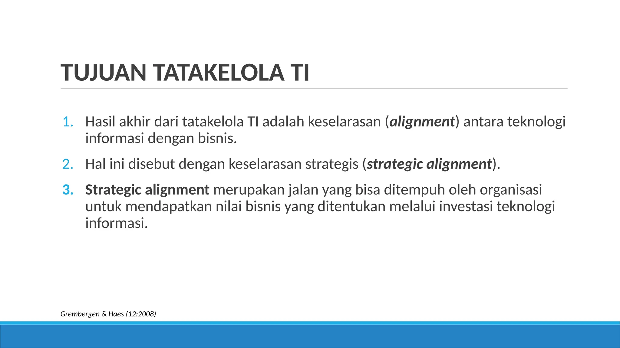 002 IT Strategic Alignment IT Governance | PPTX