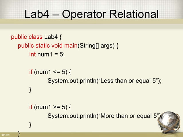 02 Java Language And OOP Part II LAB | PPT | Free Download