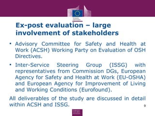 Ex-post evaluation on 24 EU OSH Directives – state of play | PPTX