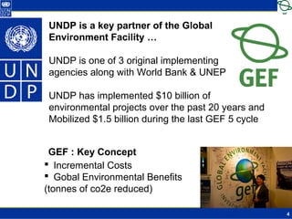 Overview of UNDP GEF Support for Projects in the Transportation Sector ...