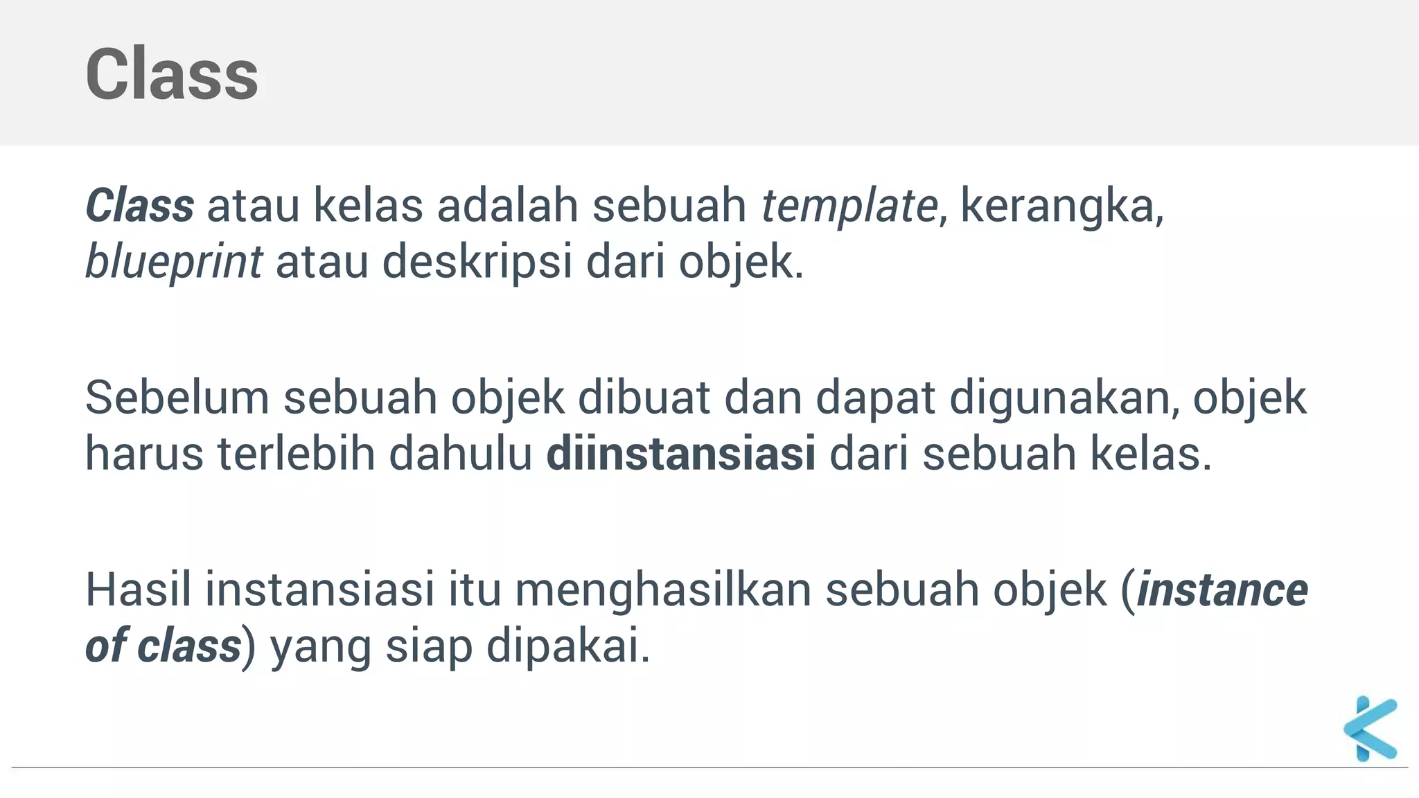 OOP - Kelas dan Objek | PDF