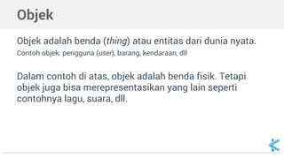 OOP - Kelas dan Objek | PDF