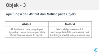 OOP - Kelas dan Objek | PDF
