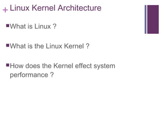 Linux Performance Tunning Kernel | PPT
