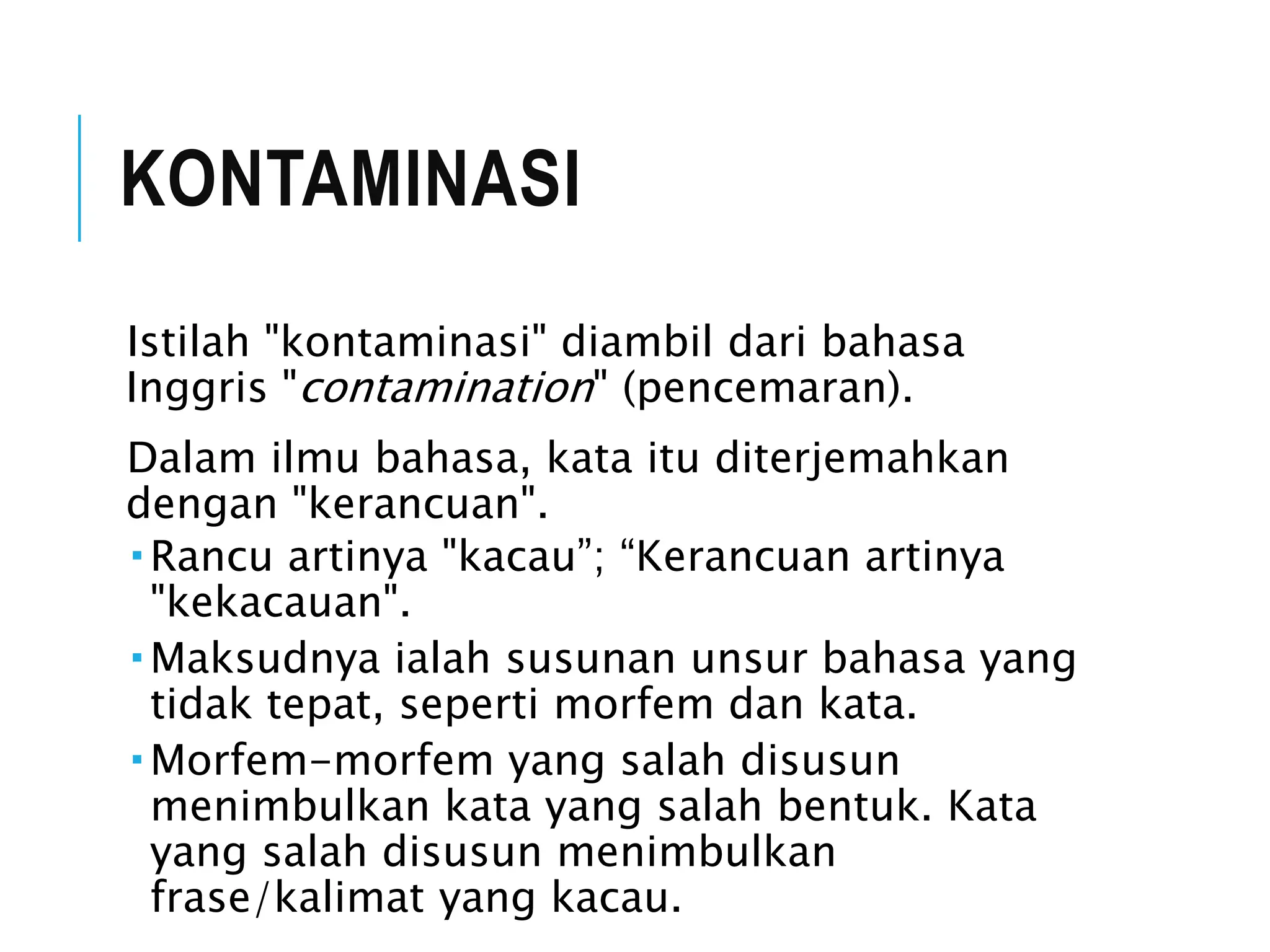 KESALAHAN BERBAHASA DALAM BAHASA INDONESIA | PPTX