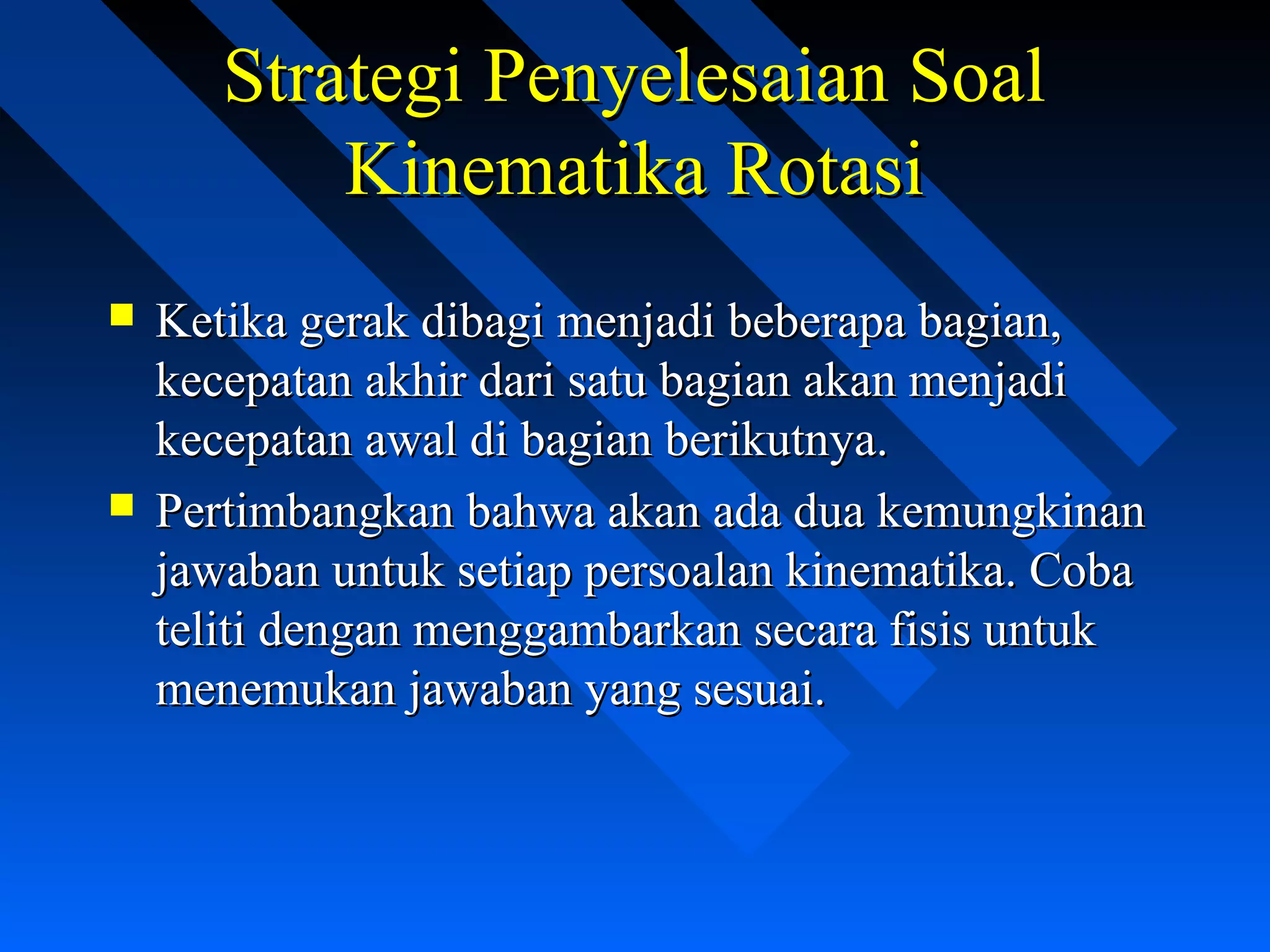 Kinematika satu dimensi | PPT