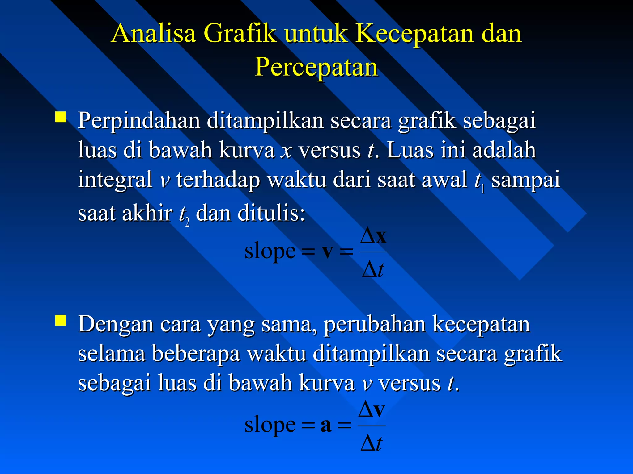 Kinematika satu dimensi | PPT