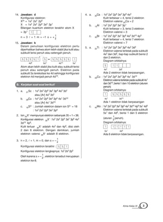 02 kunci jawaban dan pembahasan kimia 11 a ktsp | PDF