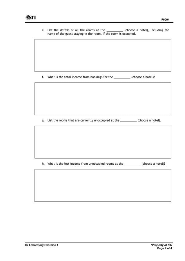 02 laboratory exercise 1 - RETRIEVING DATA FROM SEVERAL TABLES | PDF | Databases | Computer ...