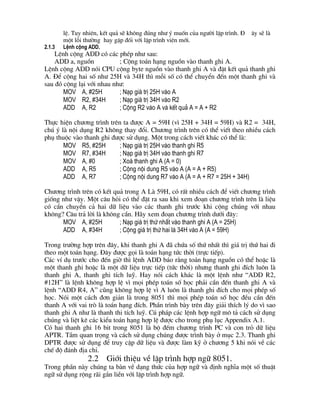 02 Lập trình hợp ngữ 8051 | PDF