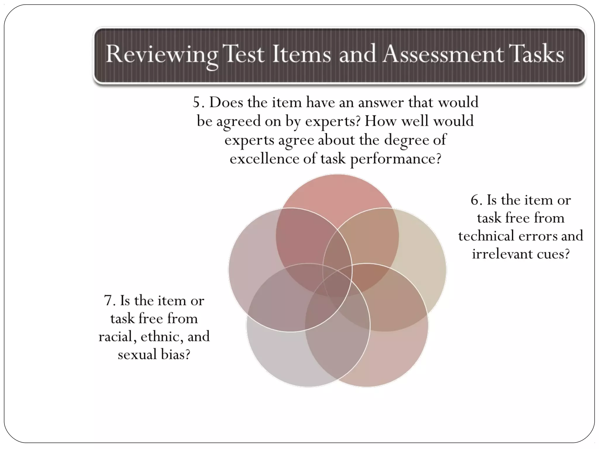 Assembling The Test Items | PPT