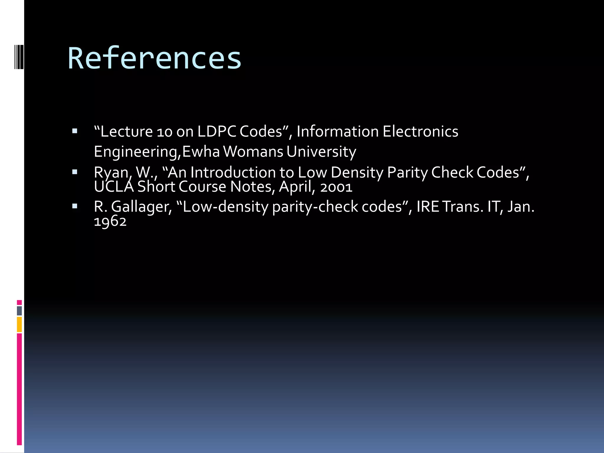 02 Ldpc Bit Flipping Decoding Dark Knight Ppt