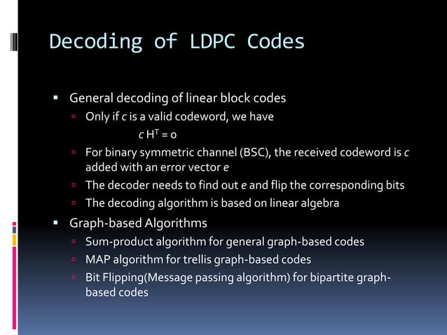 02 ldpc bit flipping_decoding_dark knight | PPTX