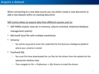 SAP Lumira - Acquiring data | PPTX