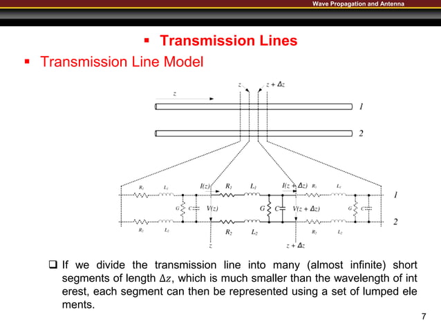 02 Lecture Transmission Lines 02.pptx | Physics | Science