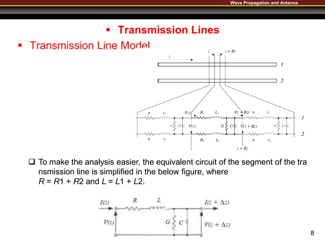 02 Lecture Transmission Lines 02.pptx | Physics | Science