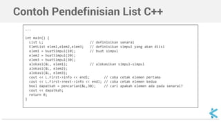 Algoritma dan Struktur Data - List | PDF