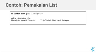 Algoritma dan Struktur Data - List | PDF