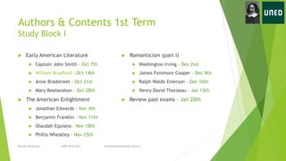 UNED American Literature I: 02 William Bradford | PPT