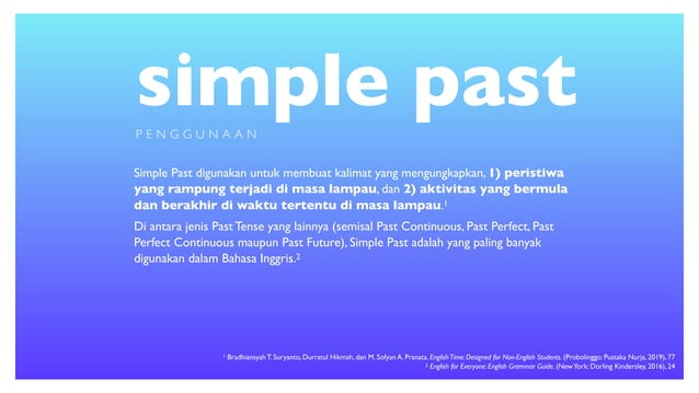 Simple Past Tense | PDF