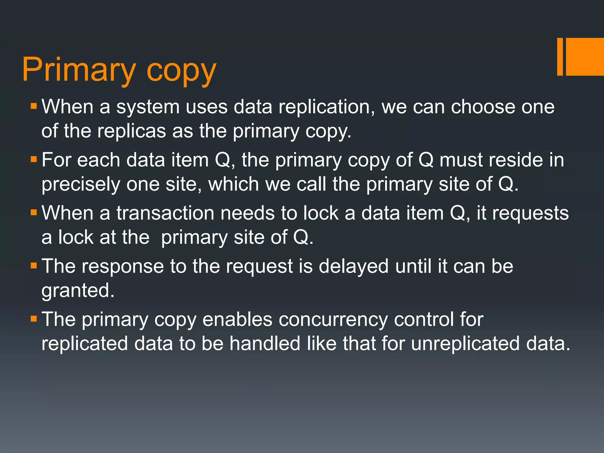 Concurrency Control In Distributed Database Ppt