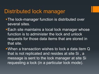Concurrency Control in Distributed Database. | PPTX