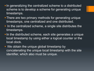 Concurrency Control in Distributed Database. | PPTX