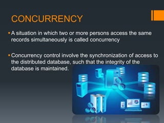 Concurrency Control in Distributed Database. | PPTX