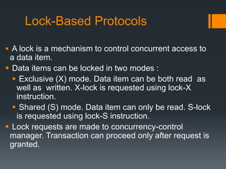 Concurrency Control in Distributed Database. | PPTX