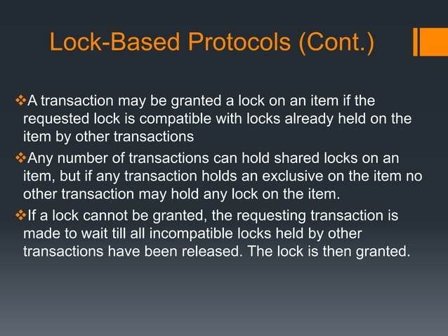 Concurrency Control In Distributed Database Ppt
