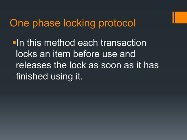 Concurrency Control In Distributed Database Ppt