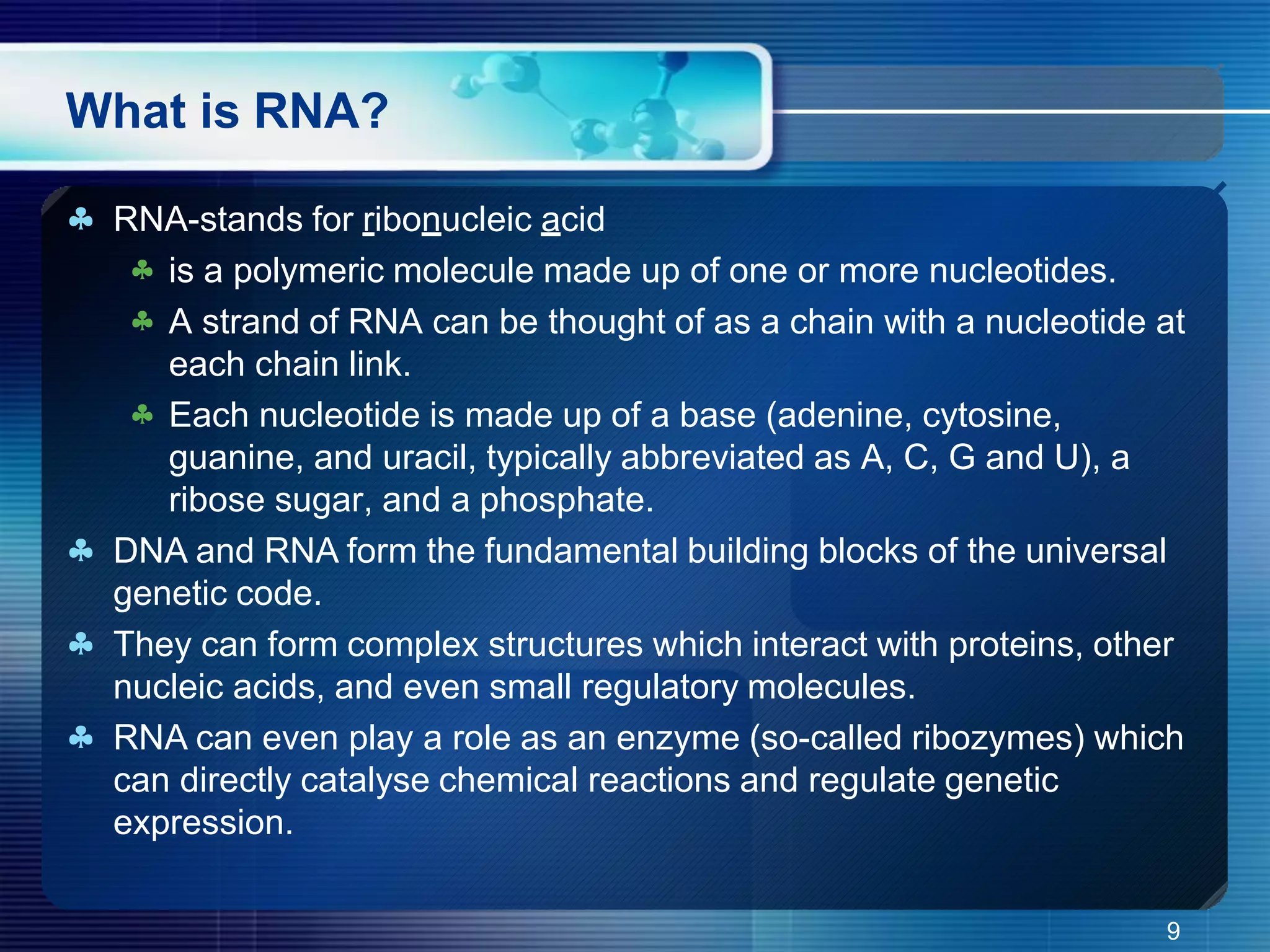 Structure of DNA & RNA | PPT