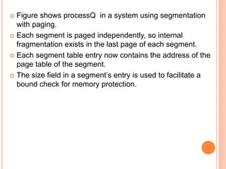 Paging,Segmentation & Segment with Paging | PPTX