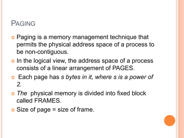 Paging,Segmentation & Segment with Paging | PPTX