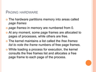 Paging,Segmentation & Segment with Paging | PPTX