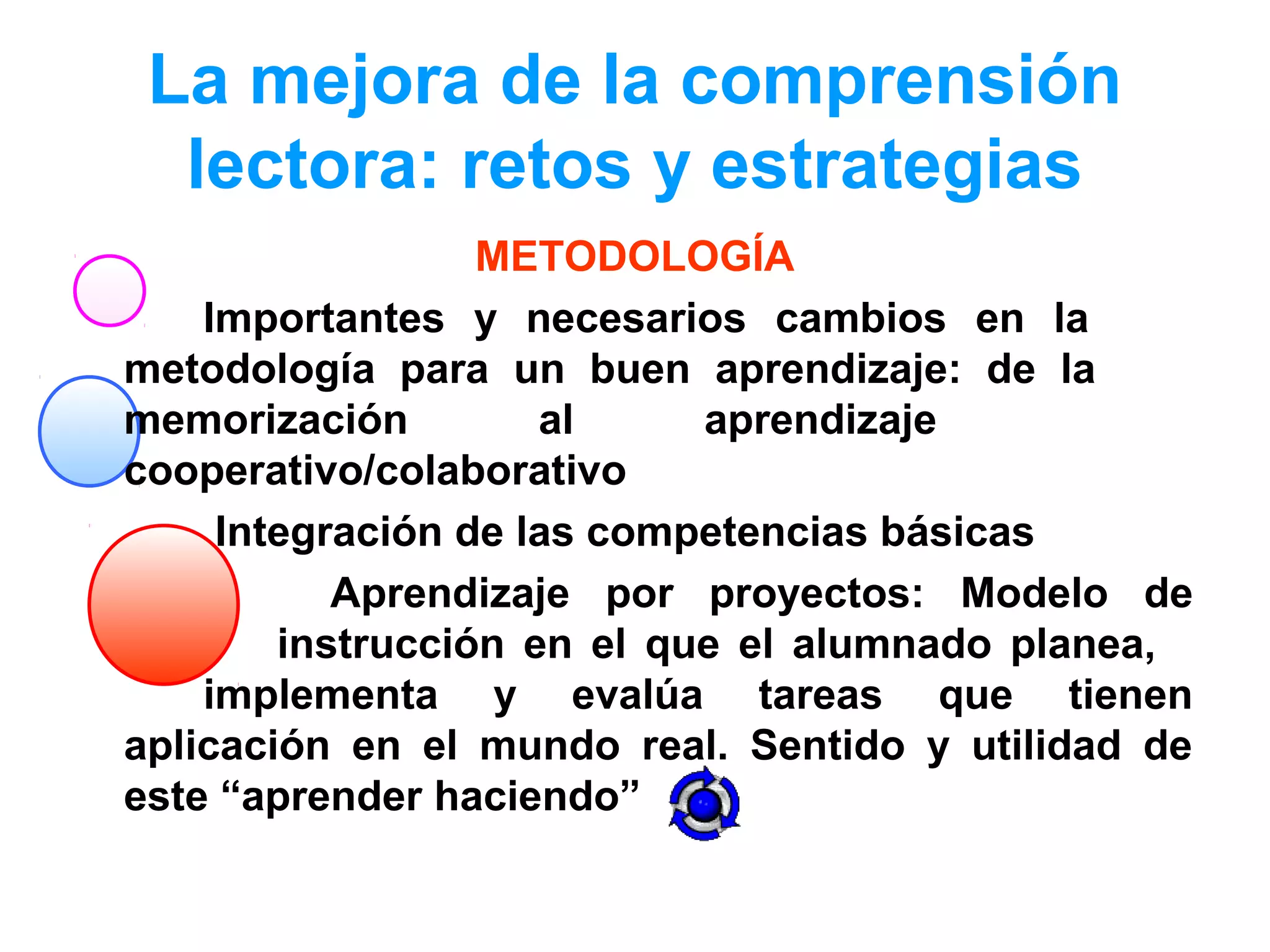 Aportes para mejorar la comprension lectora - Retos y estrategias | PPT ...