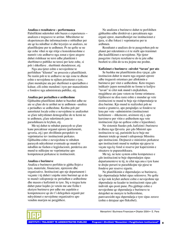 Menaxhimi i Burimeve financiare | PDF