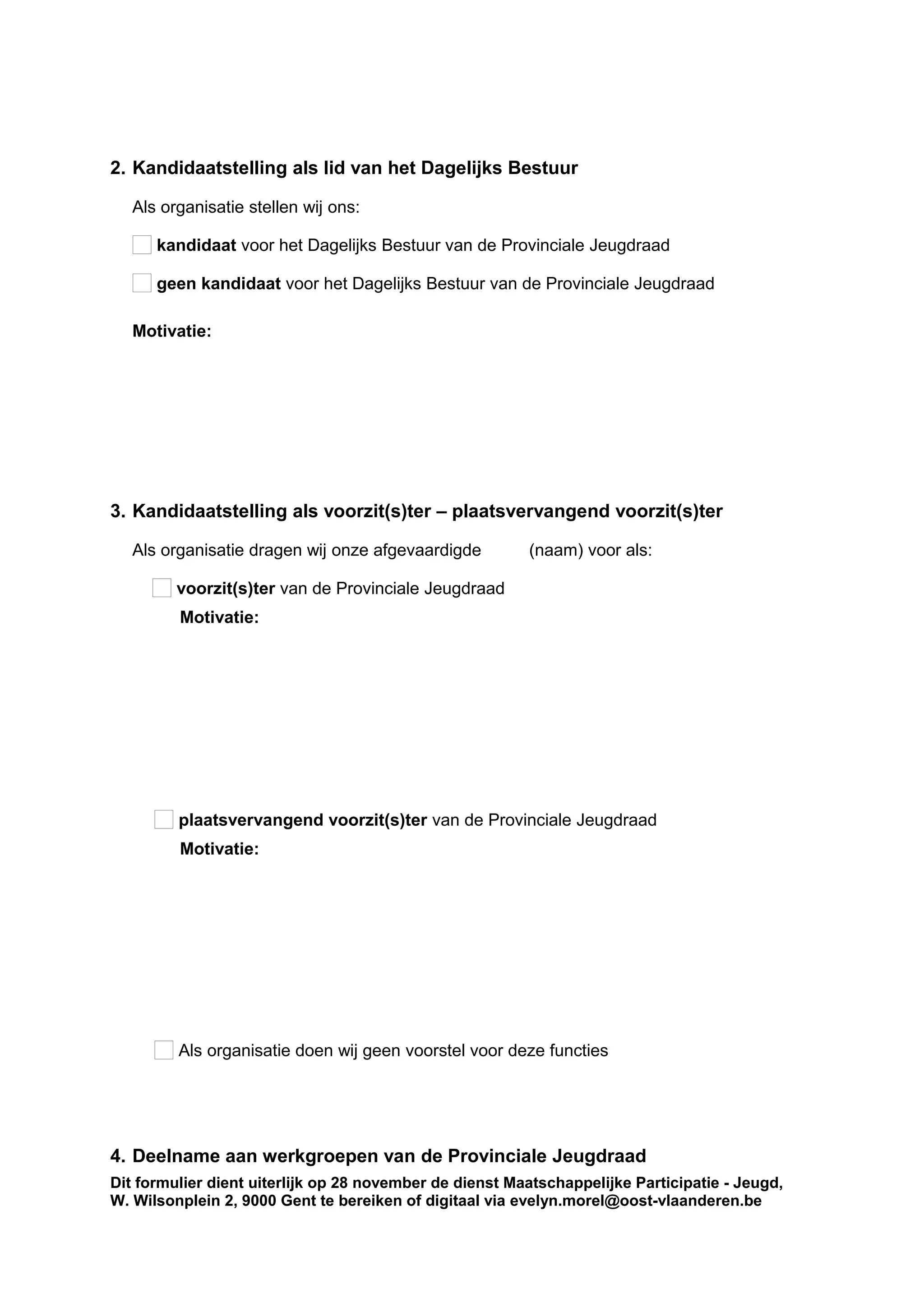 Formulier kandidaatstelling | DOC