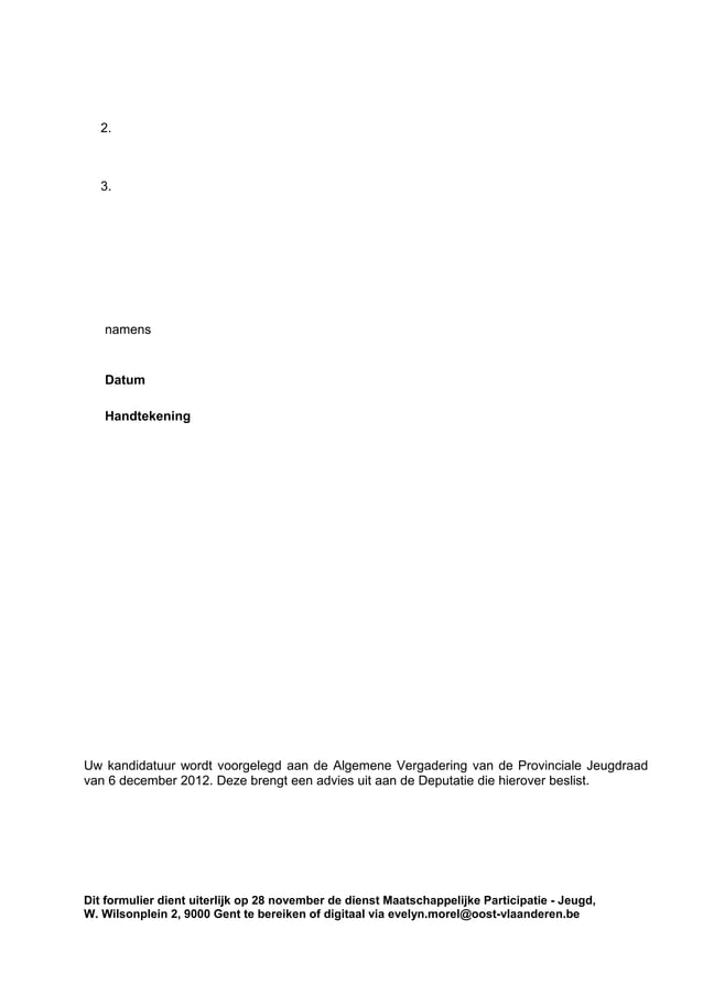 Formulier kandidaatstelling | PDF