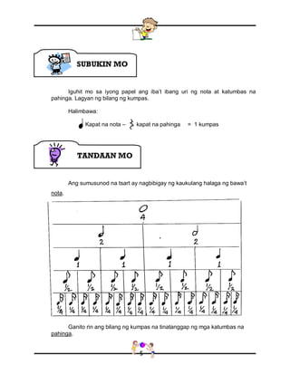 02 mga nota at pahinga | PDF