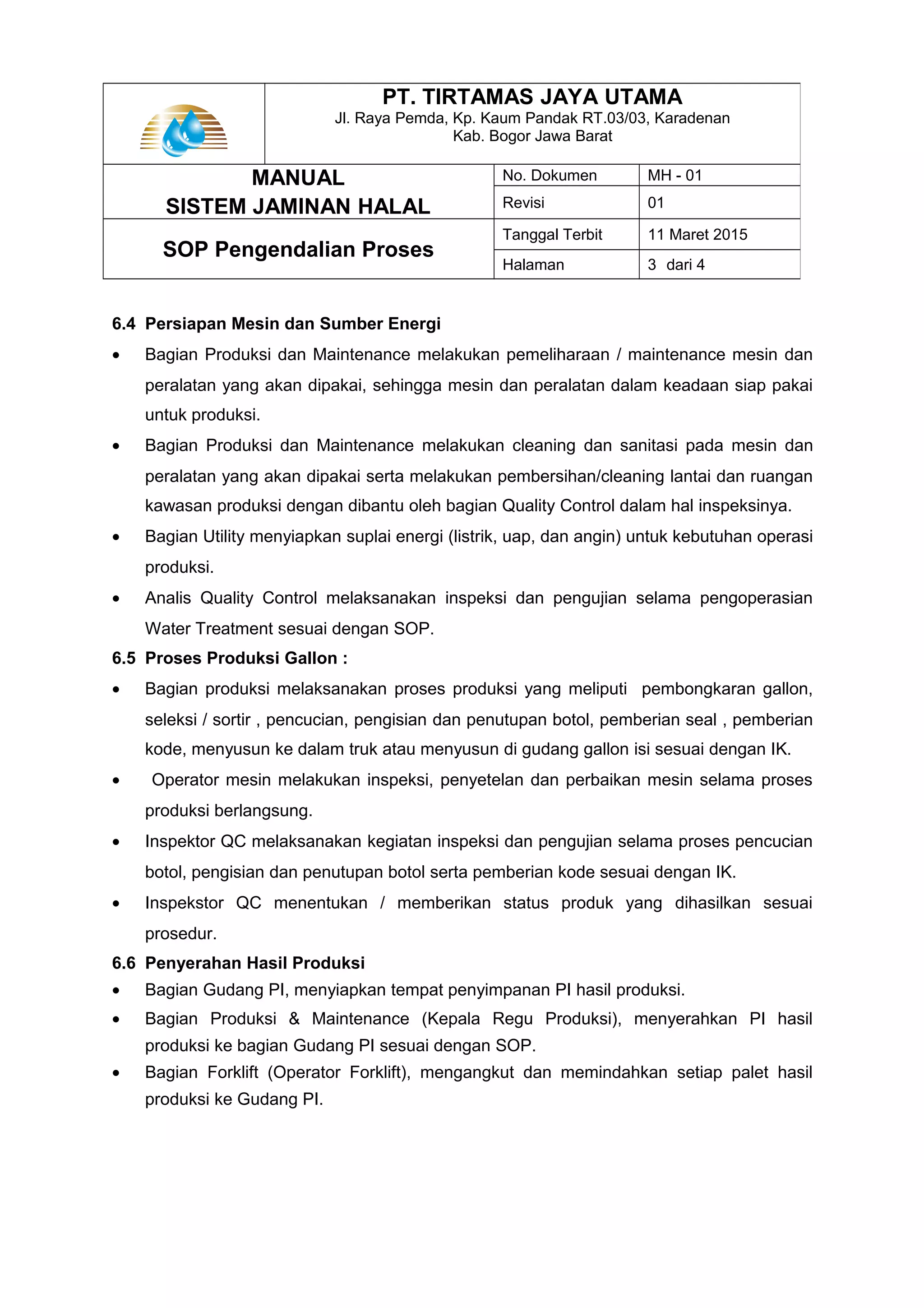 pengendalian proses | DOC
