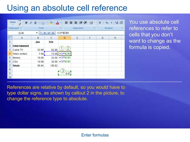 02 microsoft office (entering formulas) | PPT