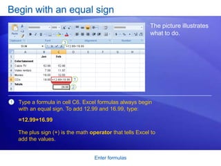 02 microsoft office (entering formulas) | PPT