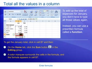 02 microsoft office (entering formulas) | PPT