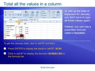 02 microsoft office (entering formulas) | PPT